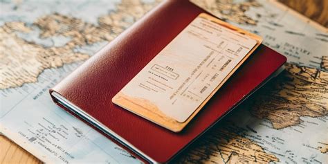 Passport And Boarding Pass On World Map Premium Ai Generated Image