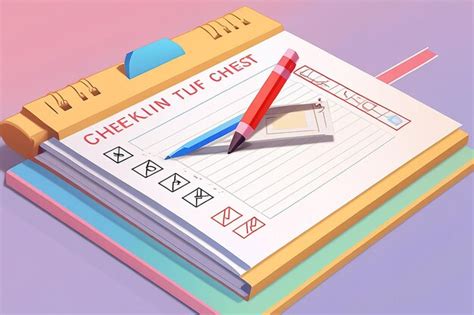 3d Checklist Vector Illustration Checklist Graphic 3d Icon Design