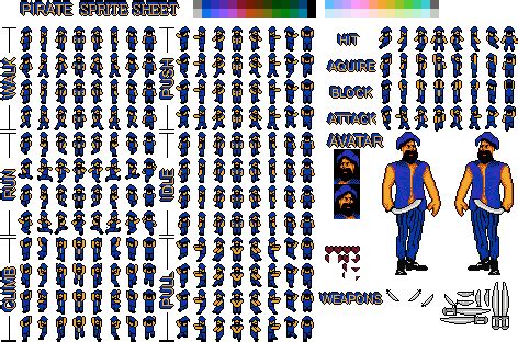 RPG Character Pirate NES OpenGameArt Org RPG Character Pirate NES OpenGameArt Org