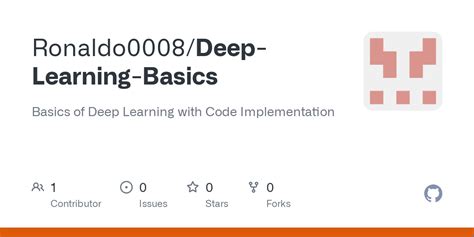 Deep Learning Basics Introduction Ipynb At Main Ronaldo Deep Learning Basics GitHub