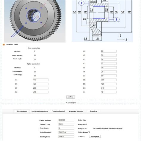 Cae Analysis Interface Of Sun Gear Download Scientific Diagram