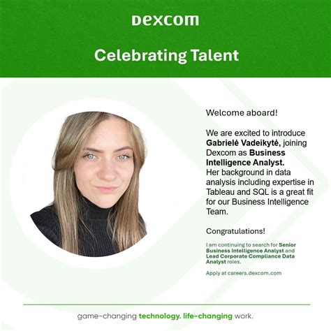 Vilnius Dexcomcareers Dexcom Newcareeropportunity Eglė Šermukšnė
