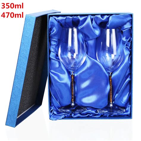 다이아몬드 크리스탈 잔 와인 유리 350 Ml470 Ml 연회 와인 파티 웨딩 바 저녁 식사 와인 칵테일 마시는 컵 럭셔리 선물와인 잔 Aliexpress