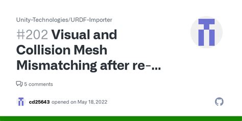 Visual And Collision Mesh Mismatching After Re Opening Unity Project · Issue 202 · Unity