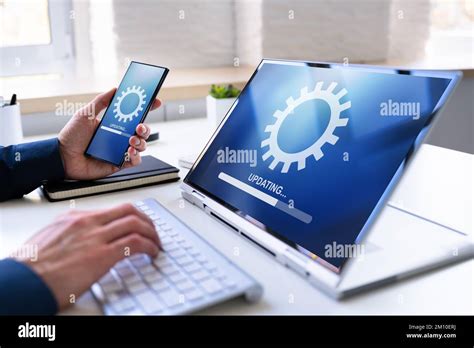 Laptop Update Hi Res Stock Photography And Images Alamy