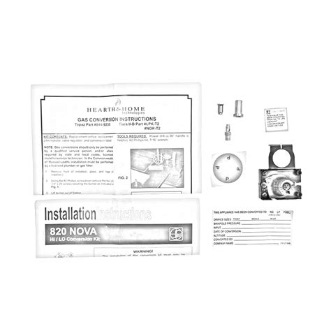 Quadra Fire Lp To Ng Conversion Kit 844 8230