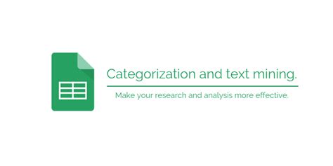 Document Classification In Google Sheets