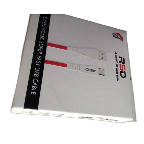 White And Red A RSD Super Fast USB Type C Cable M At Piece In Faridabad