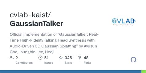 Issues · Cvlab Kaistgaussiantalker · Github