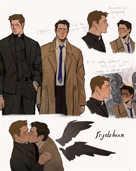 Frijolebean Castiel Dean Winchester Supernatural Tv Series