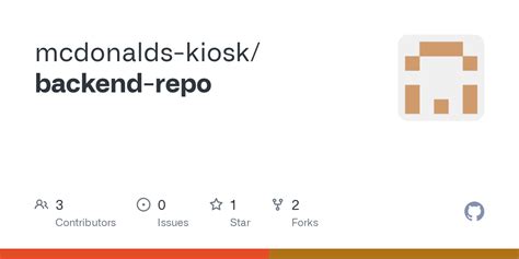 github mcdonalds kiosk backend repo