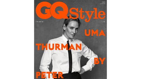 Uma Thurman Ist Auf Dem Cover Der Gq Style