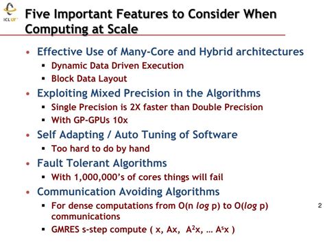 Ppt Exploiting Mixed Precision Iterative Refinement For The Solution Of Linear Systems