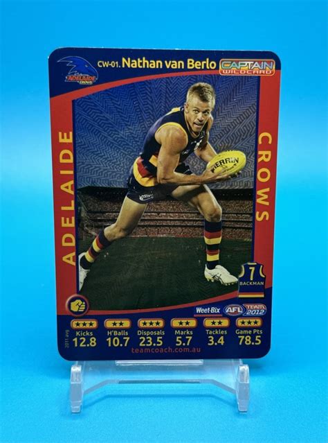 2012 Afl Teamcoach Captain Wildcard Nathan Van Berlo Ej Cards