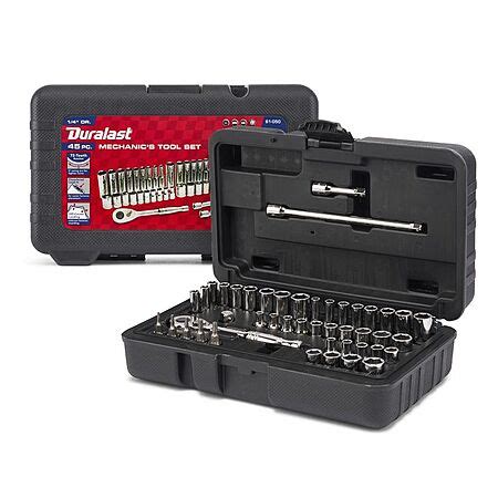45pc Duralast 14 Drive Ratchet And Socket Set 2999 2024 11 25