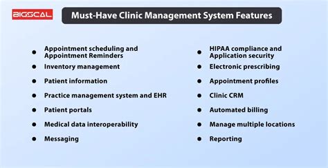 the importance of clinic management system features