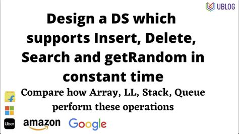design a data structure that supports insert delete search and