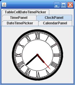 Java Swing Date Time Selector