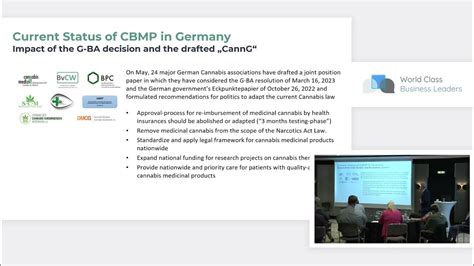 Cbe23 Armin Prasch Cannabis Business Industry Association Bvcw Youtube