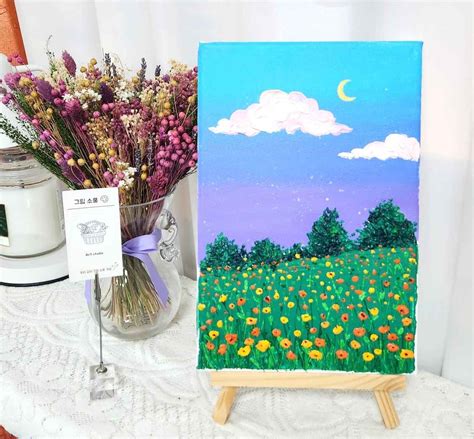 부산 그림소풍 꾸덕꾸덕 나이프화and백드롭페인팅 미술 원데이클래스 솜씨당