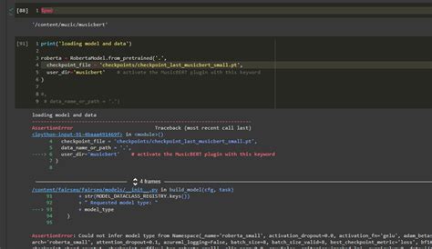 Musicbert Could Not Infer Model Type From Namespace Evalgenrepy · Issue 51 · Microsoft