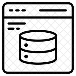 Cache Memory Icon Download In Line Style