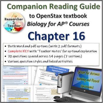 Reading Guide To OpenStax Biology For AP Courses Chapter 16 Unit 6 Of CED