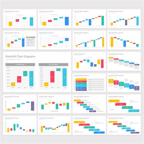 Waterfall Chart PowerPoint Diagrams MasterBundles