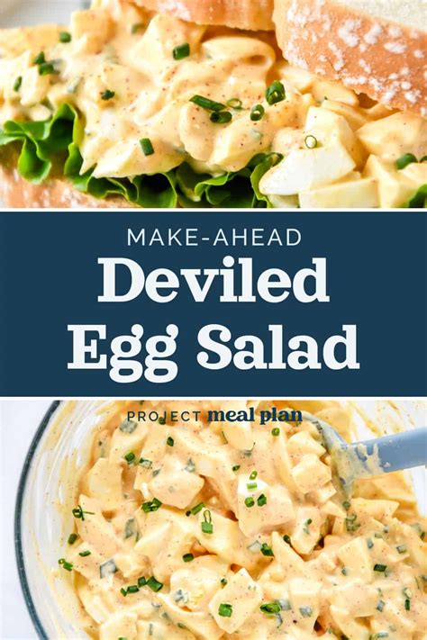 Easy Deviled Egg Salad Project Meal Plan