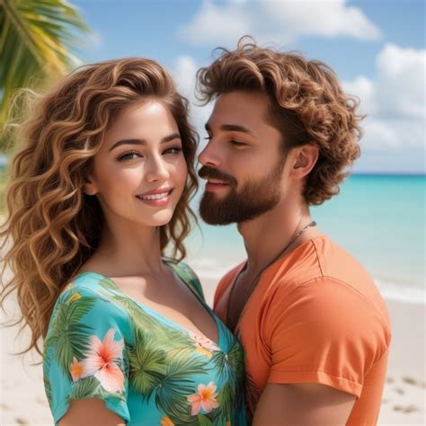Couple Embrace On Beach Stable Diffusion Online