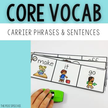 Carrier Phrases With Core Vocabulary Sentence Strips Expanding Utterances