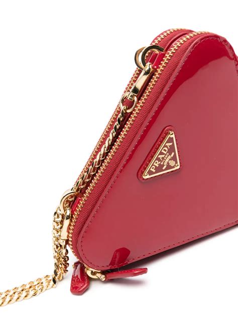 Prada Mini Patent Leather Bag Red Farfetch