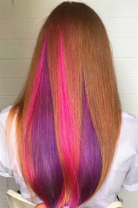 40 Refreshing Peekaboo Hair Ideas Spice Up Your Color And Keep It