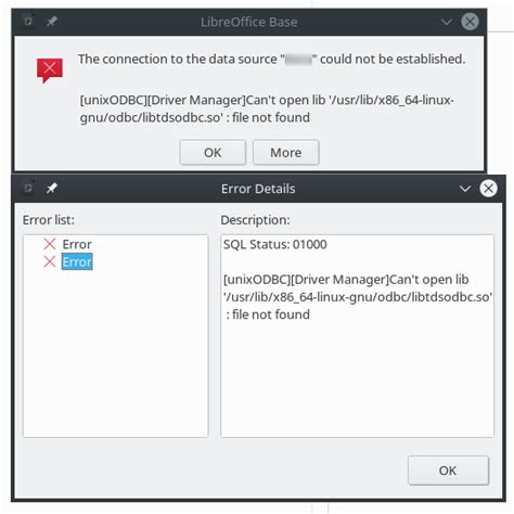 Help Problems Accessing A Microsoft Sql Server Database From Linux