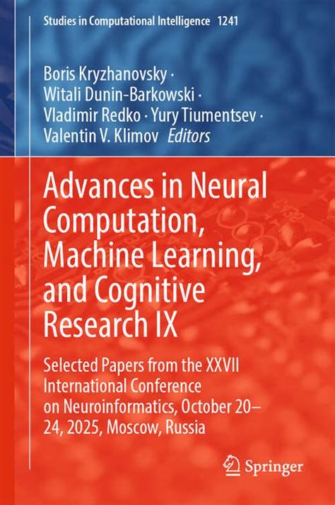 Advances In Neural Computation Machine Learning And Cognitive Research Ix Bookshare