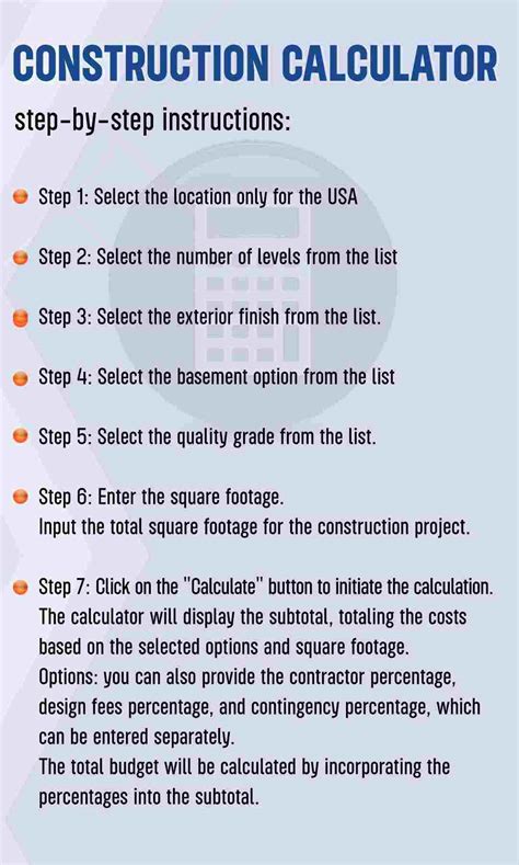Construction Calculator Costs To Build A House