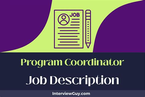 Program Coordinator Job Description [updated For 2025]
