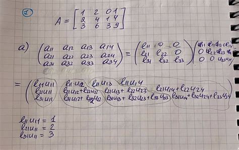 Linear Algebra How To Find The Lu Representation Of A Non Symmetric Matrix Mathematics