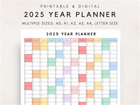 Get Ahead With Our 2025 Planning Calendar Template — Calendars 123