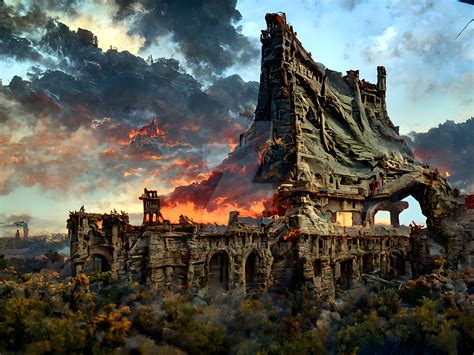 Bridge Fortress Made With Ai By Kroniksan On Deviantart