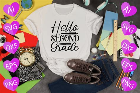 Hello Second Grade Graphic By Shinecreativestore · Creative Fabrica