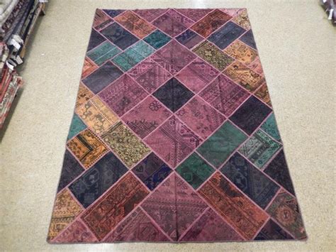 7 X 10 Exceptional Design Hand Knotted Patchwork Soft Rug