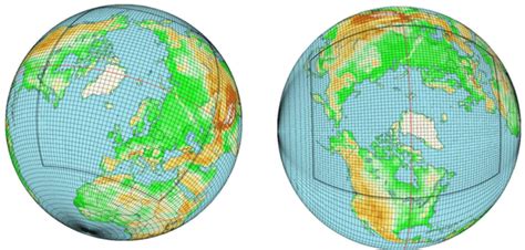 Visualisation Of The Gem Ac Model Grid With Global Variable Horizontal