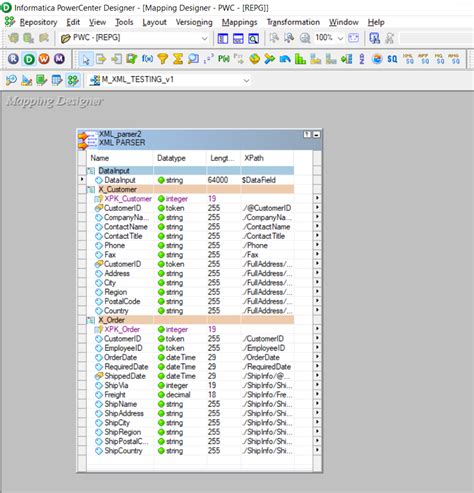 Informatica Powercenter Xml Transformation Xml Source Qualifier Xml