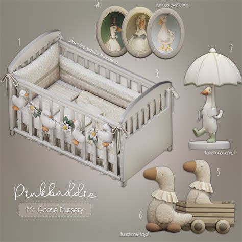 October 2024 Mr Goose Nursery Set Pinkbaddiecc Ts4cc Build Mode