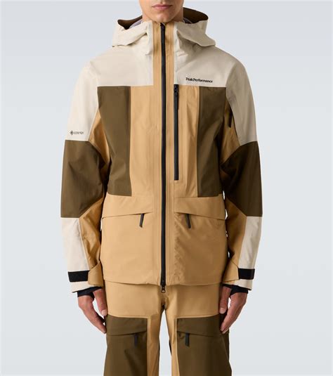 Gravity Gore Tex® 3l Hooded Ski Jacket In Beige Peak Performance