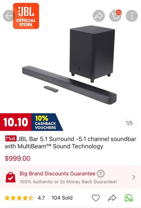 Jbl Soundbar Audio Soundbars Speakers Amplifiers On Carousell