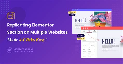 copy elementor content from one website to another in 4 clicks