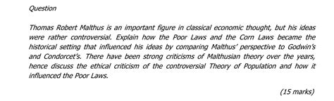 Solved Questionthomas Robert Malthus Is An Important Figure