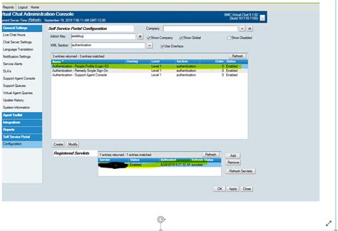 bmc virtual chat display issues in self service portal in version 19